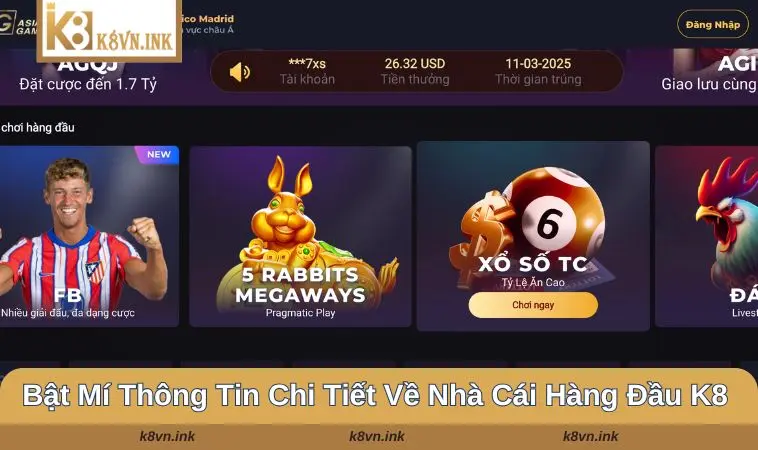 K8 | Link K8BET Chính Thức 2025 | K8Bet Casino tặng 88K